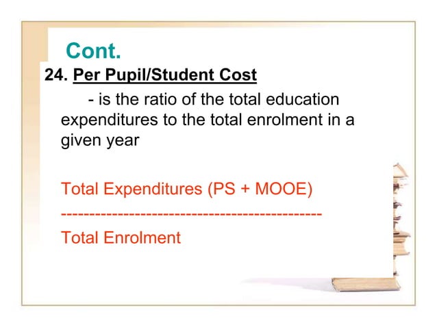 DepEd_performance_indicators_formula.ppt | Daycare and Pre-School ...