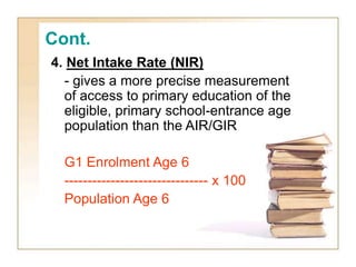 1PERFORMANCE INDICATORS & FORMULAS DEPED | PPT | Daycare and Pre-School ...