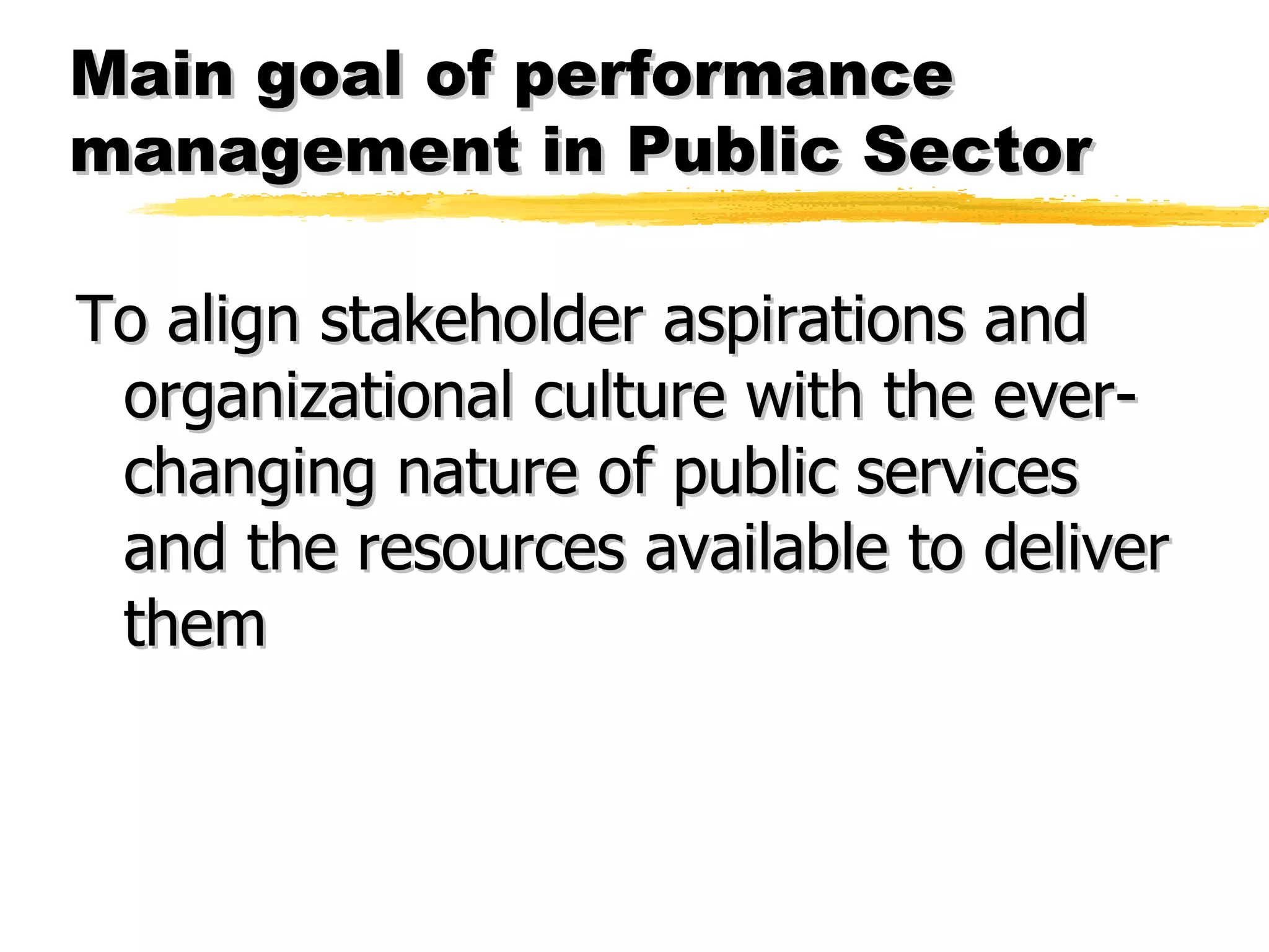 Performance Management in Public Sector | PPT