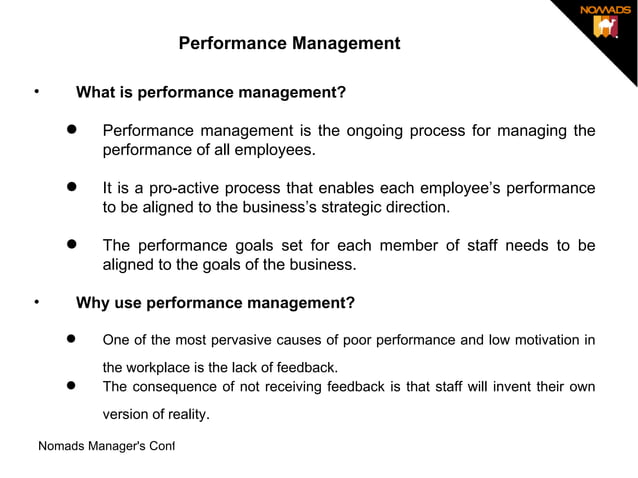 Performance Management Training Ppt
