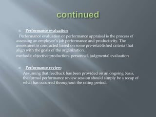 Performance management | PPTX