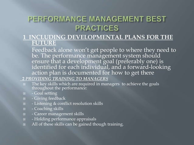 Performance management | PPTX | Human Resources | Business