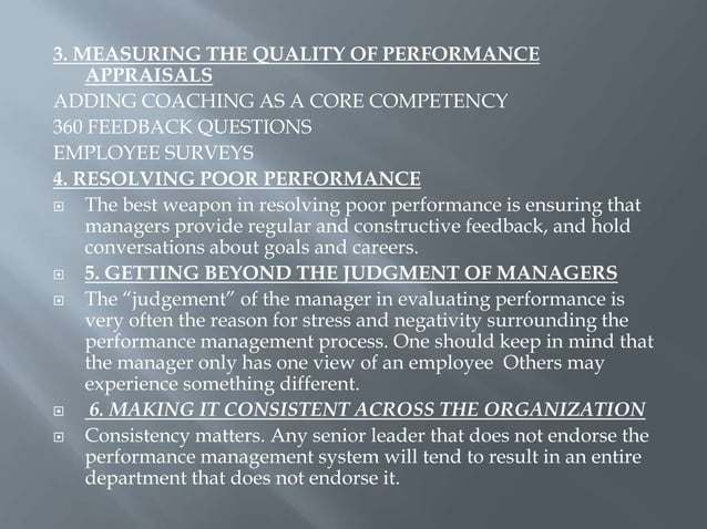 Performance management | PPTX | Human Resources | Business