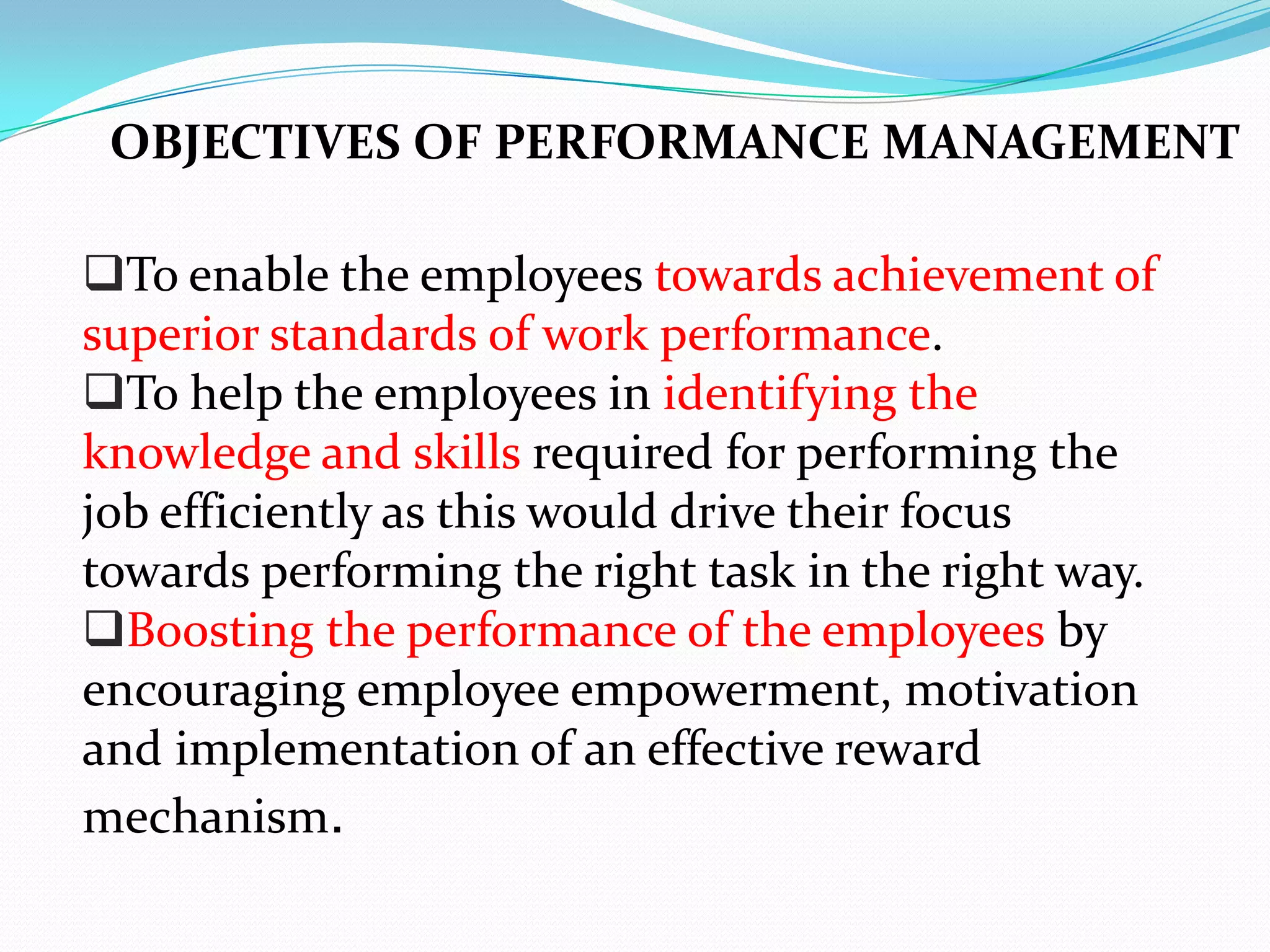 Performance management | PPTX