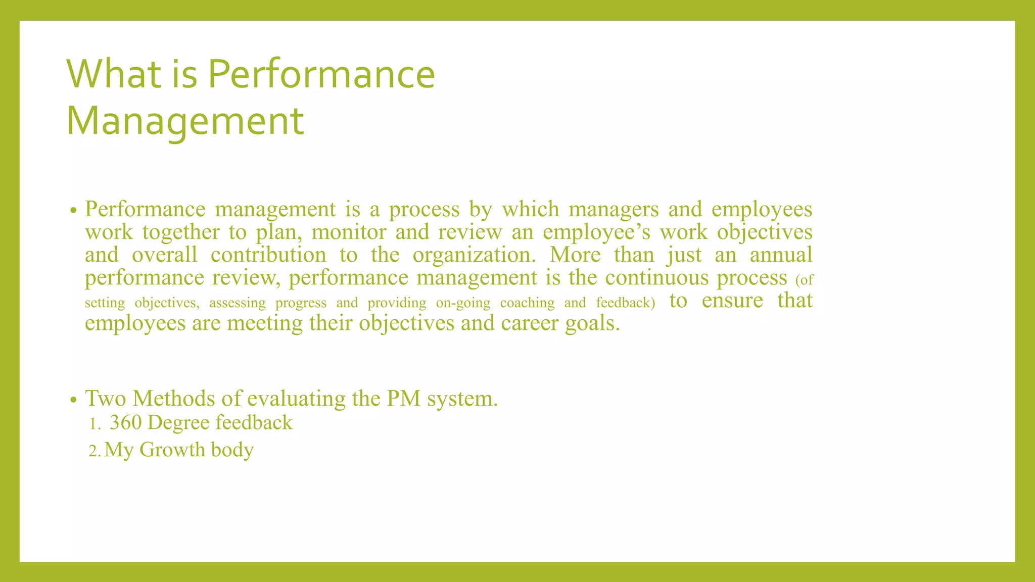 Performance management of KFC | PPTX