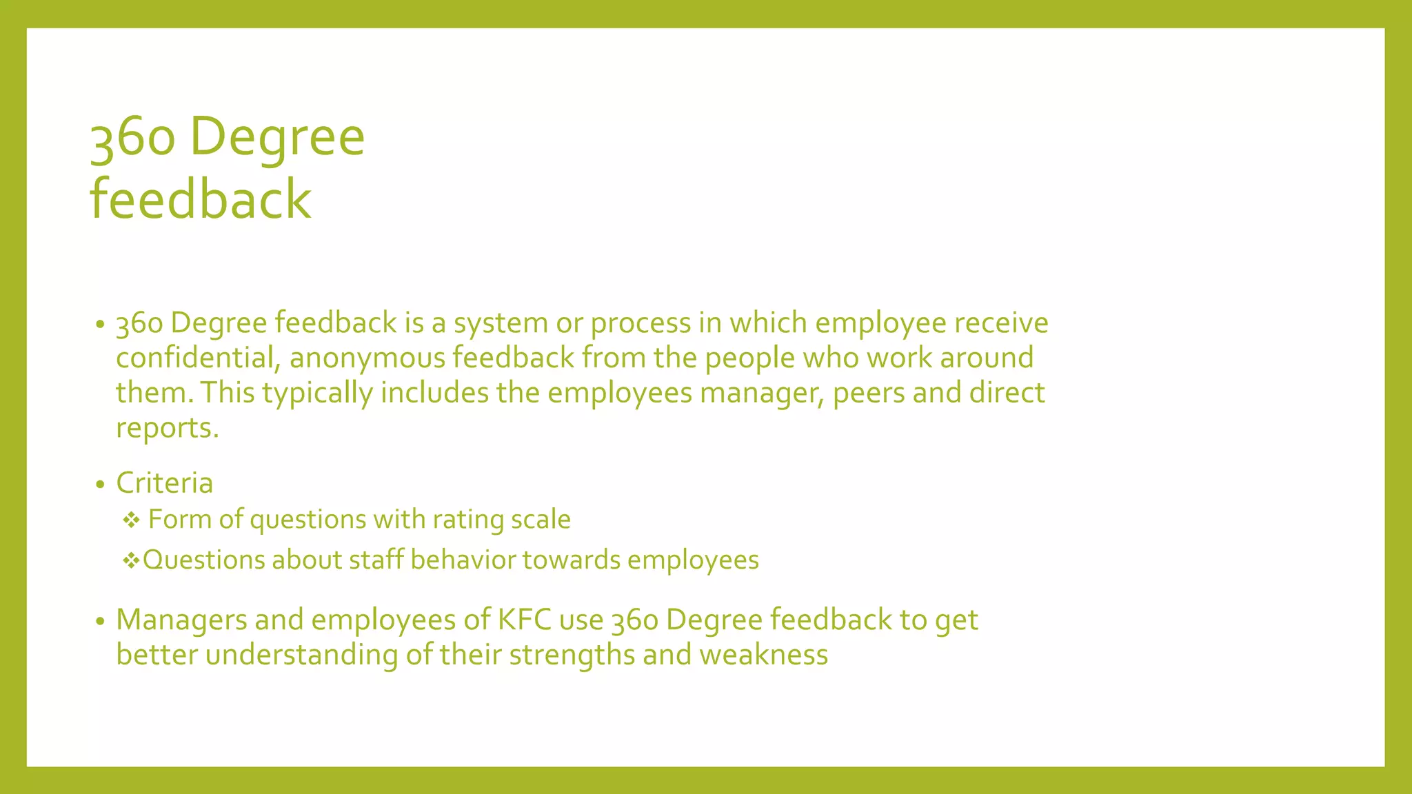 Performance management of KFC | PPTX