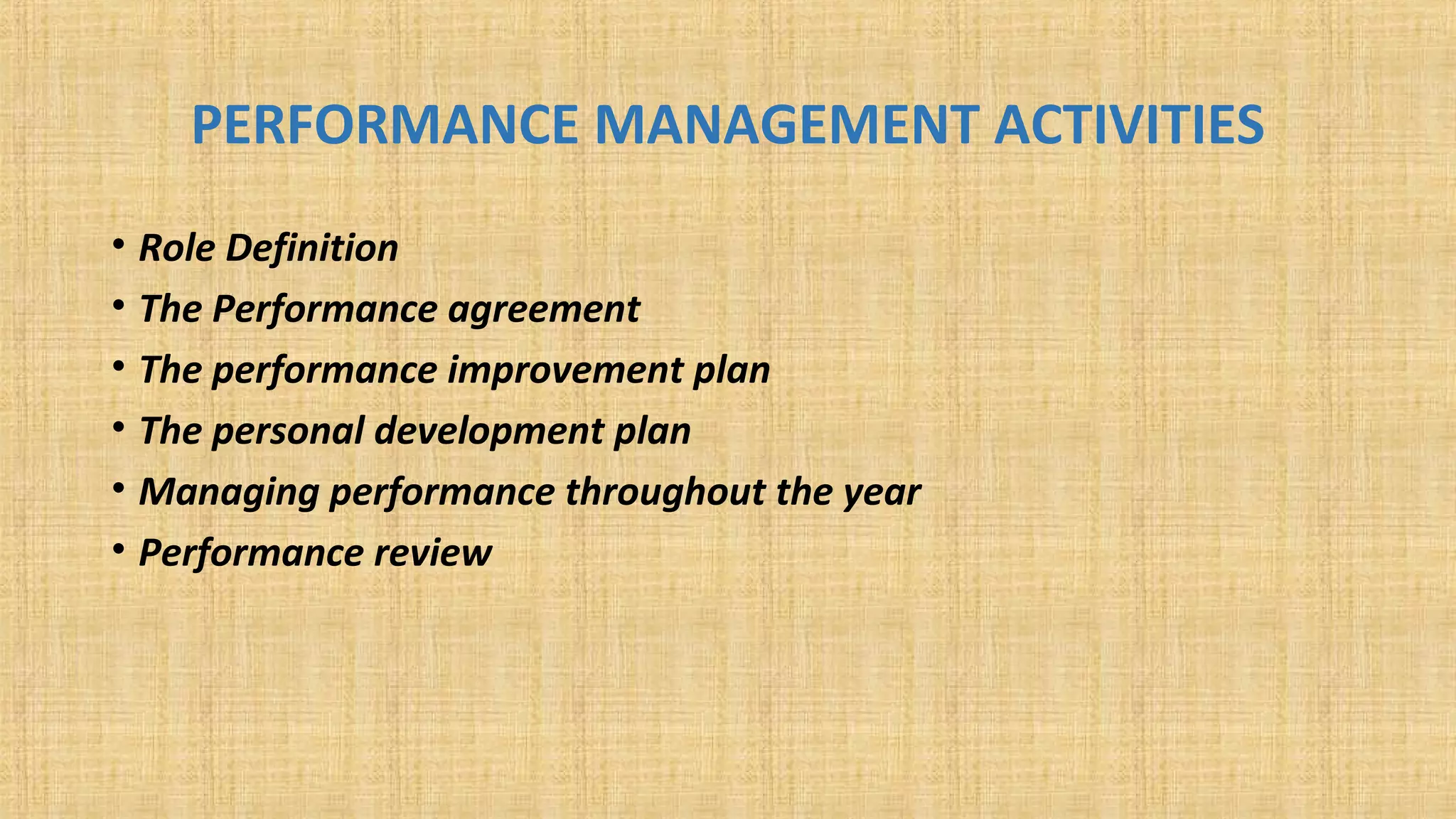 Performance management | PPT