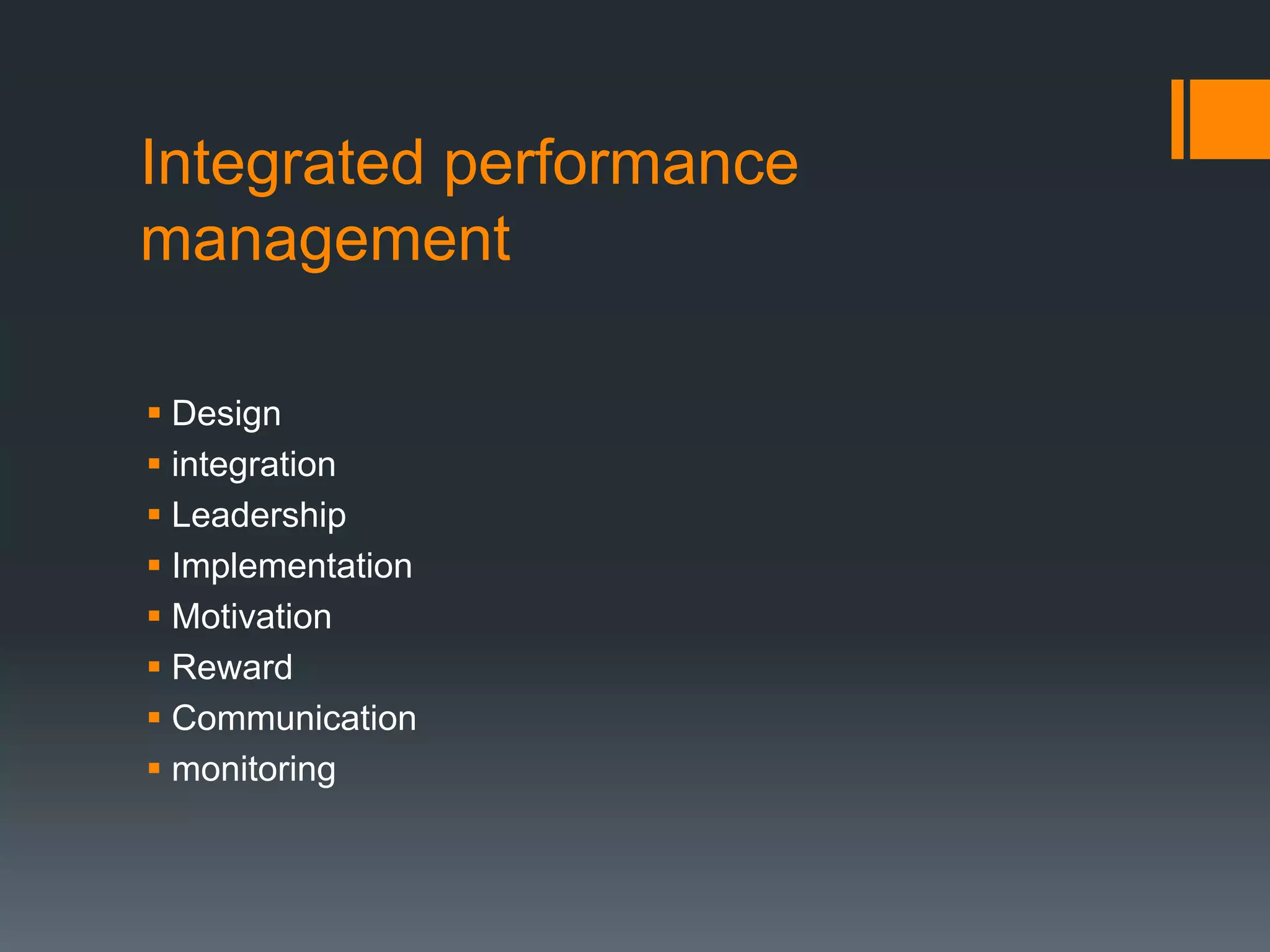 Performance management | PPTX