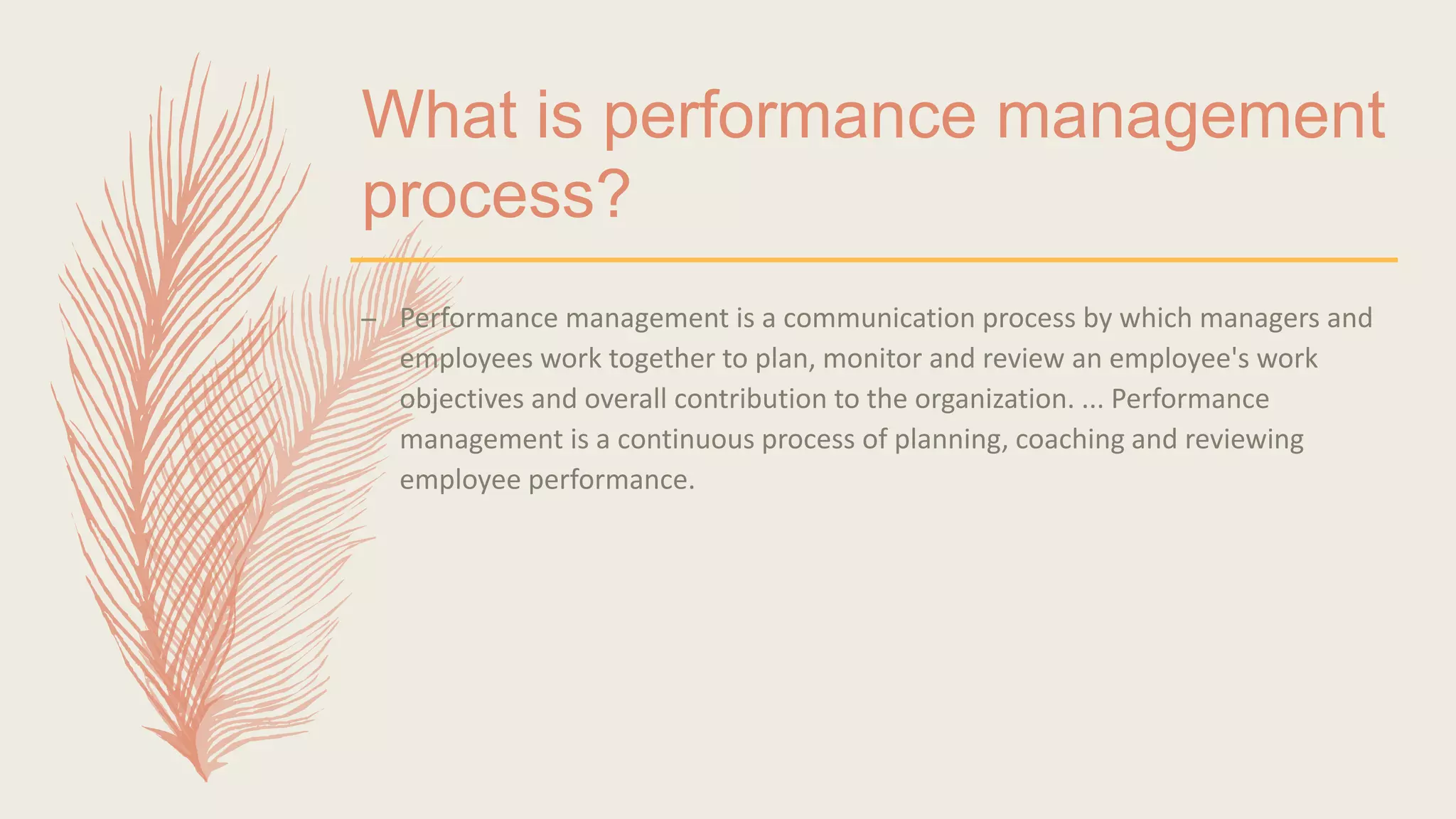 Performance management | PPTX