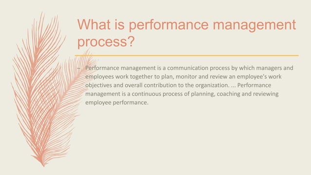 Performance management | PPTX