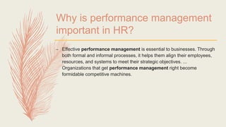 Performance management | PPTX