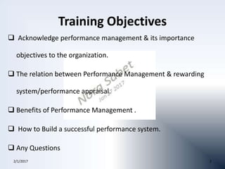 Performance Management Fundamentals Presentation | PPTX