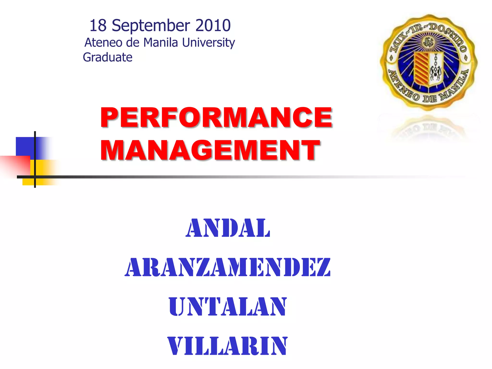 Performance management | PPT