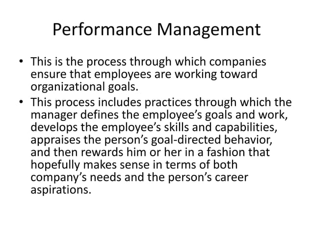 Performance management and appraisal | PPT