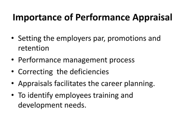 Performance management and appraisals | PPT