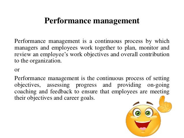 Performance management and its characteristics