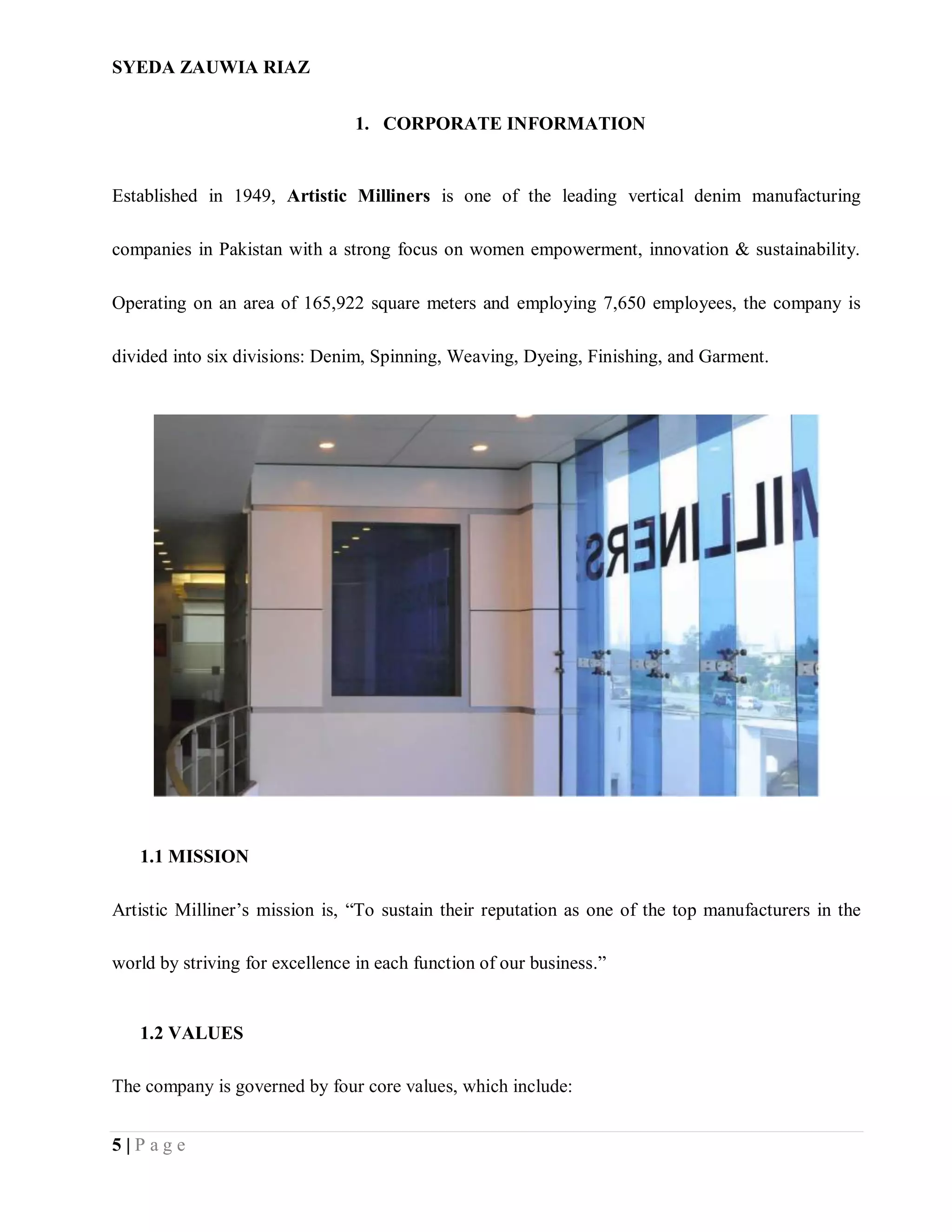 Performance management at artistic milliners | PDF