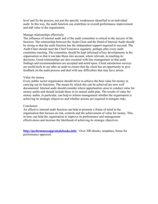 Performance management audit | DOC