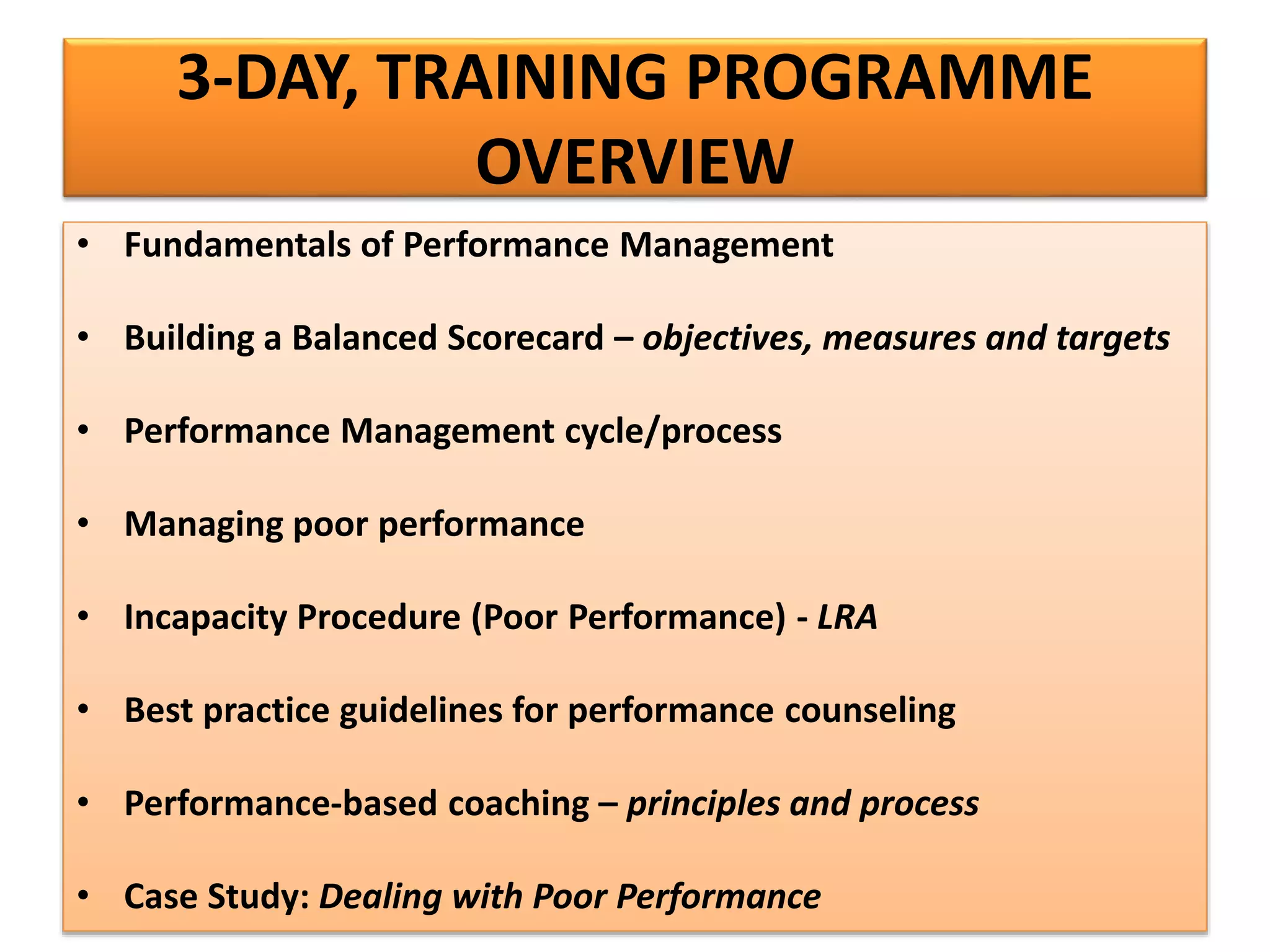 Performance management – Best Practice Process and Principles | PPTX