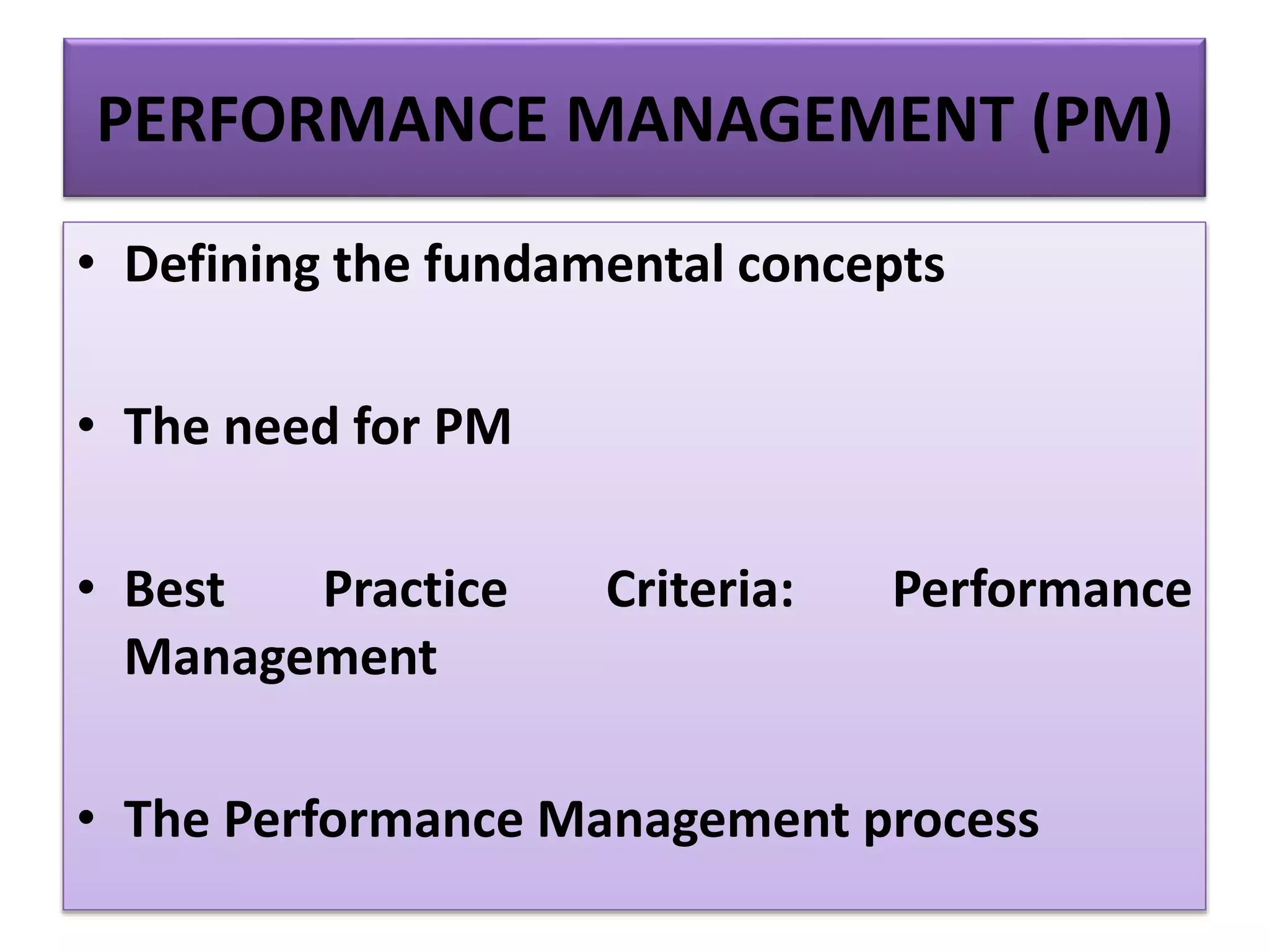 Performance management – Best Practice Process and Principles | PPTX