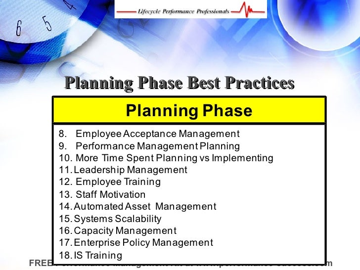 Lifecycle Performance Management Best Practices Lifecycle Performance Management Best Practices