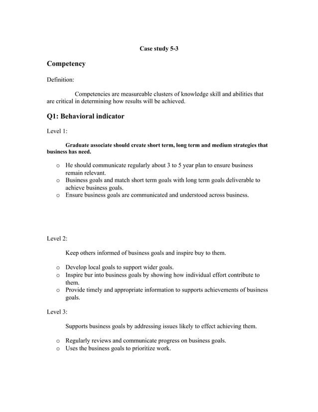 Performance management case study ch#5 | DOC