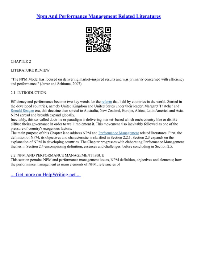 Performance Management Essays | PDF | Human Resources | Business