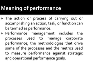 Performance management an introduction | PPTX