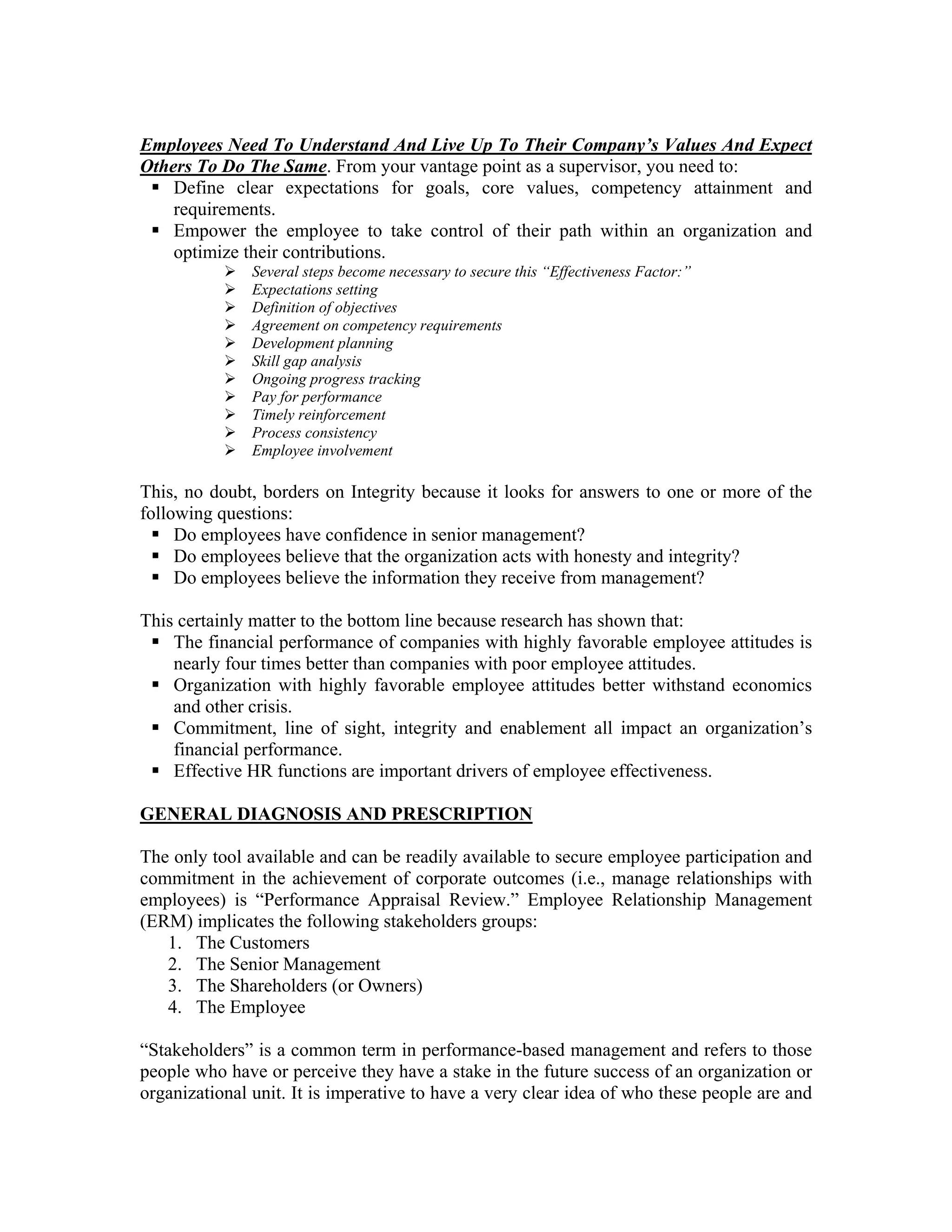 Performance management framework | PDF