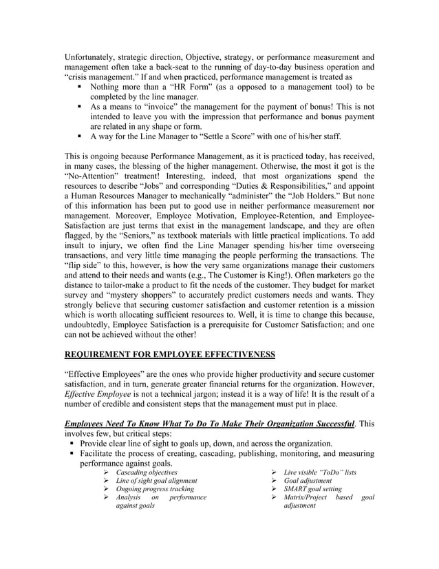 Performance management framework | PDF | Business Administration | Business