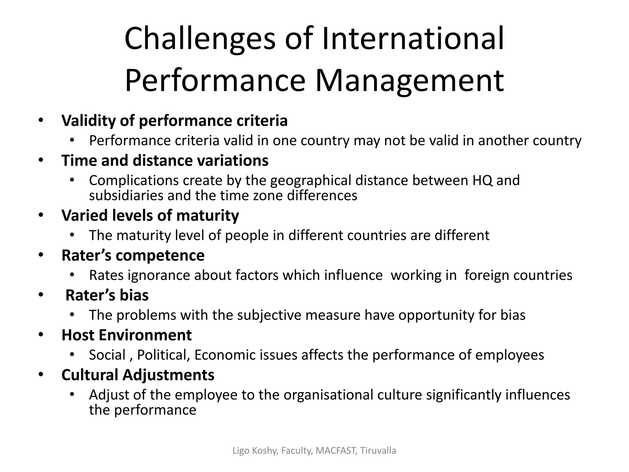 Performance management in international context | PPTX