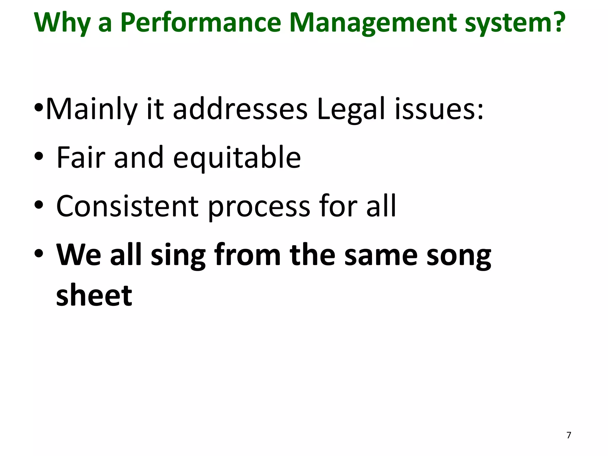 Performance management manager training | PPTX