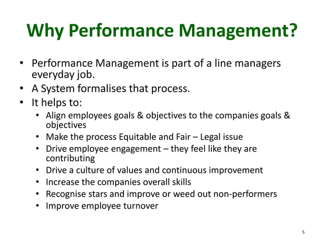 Performance management manager training | PPTX