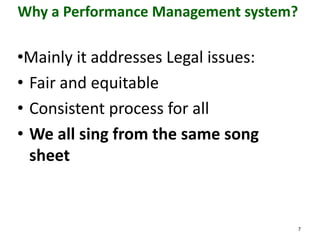 Performance management manager training | PPTX