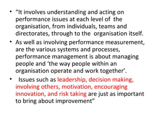 Performance management notes | PPT