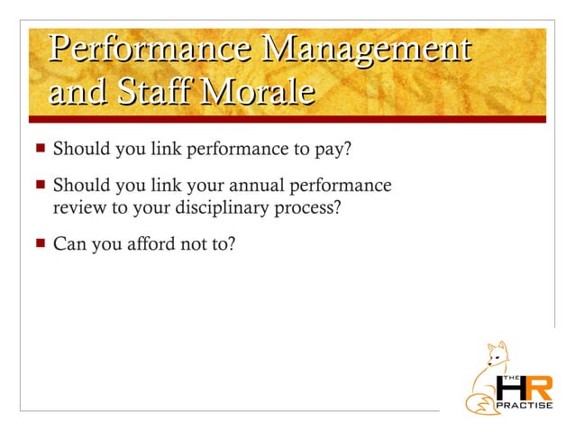 Performance Management And Employee Motivation Ppt