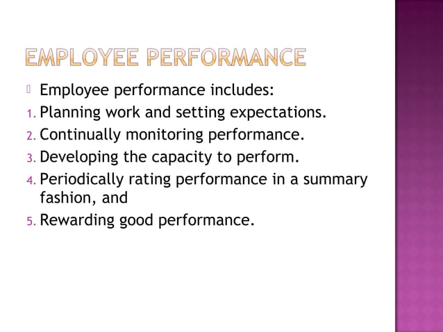 Performance management skills | PPT