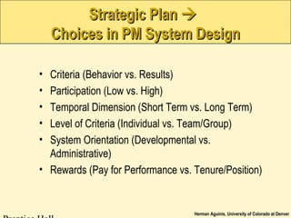 Performance Management & Strategic Planning {Lecture Notes} | PPT