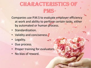 Performance management system | PPTX