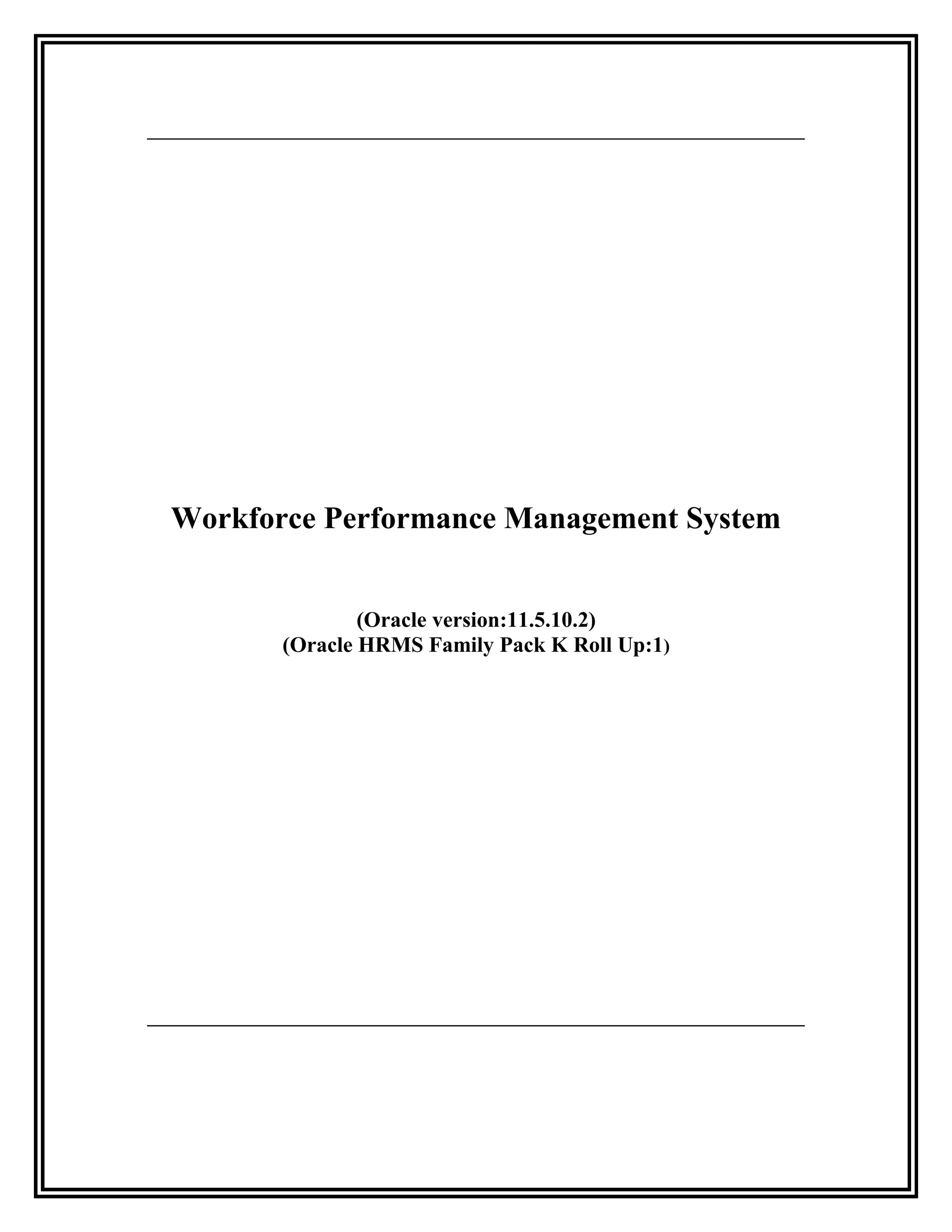 Setup Oracle EBS R12 Performance Management | DOC
