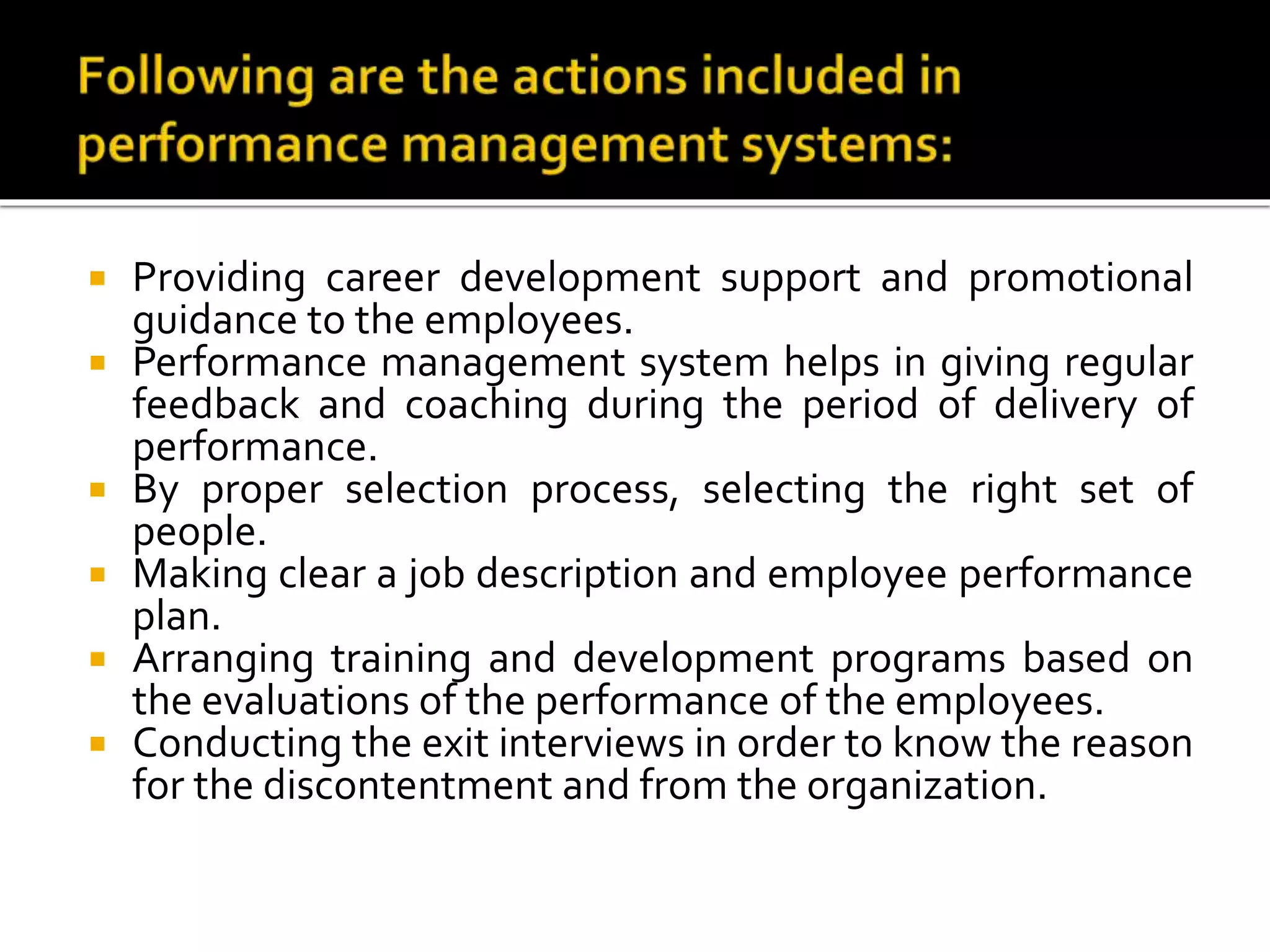 Performance management system | PPTX