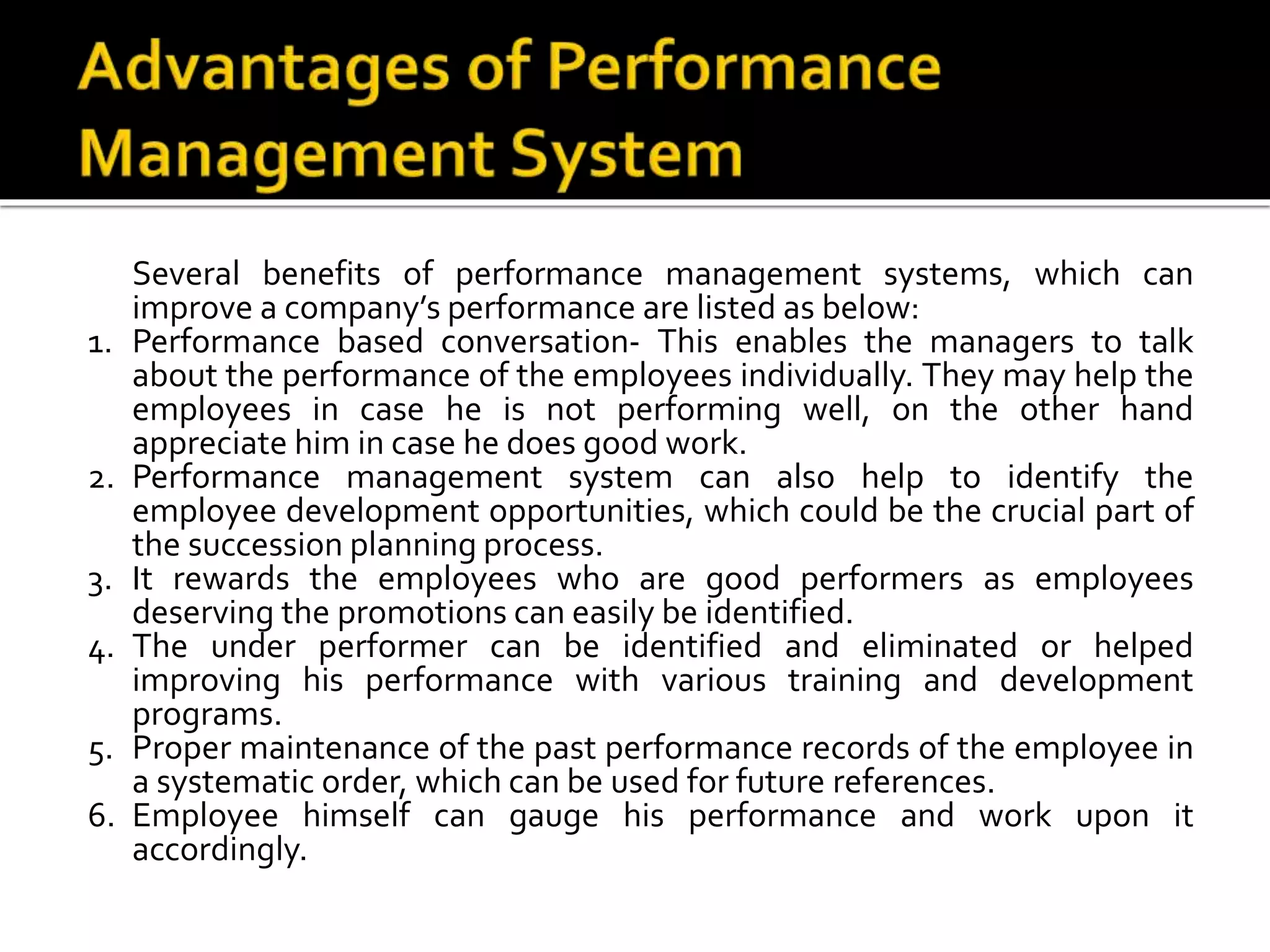 Performance management system | PPTX