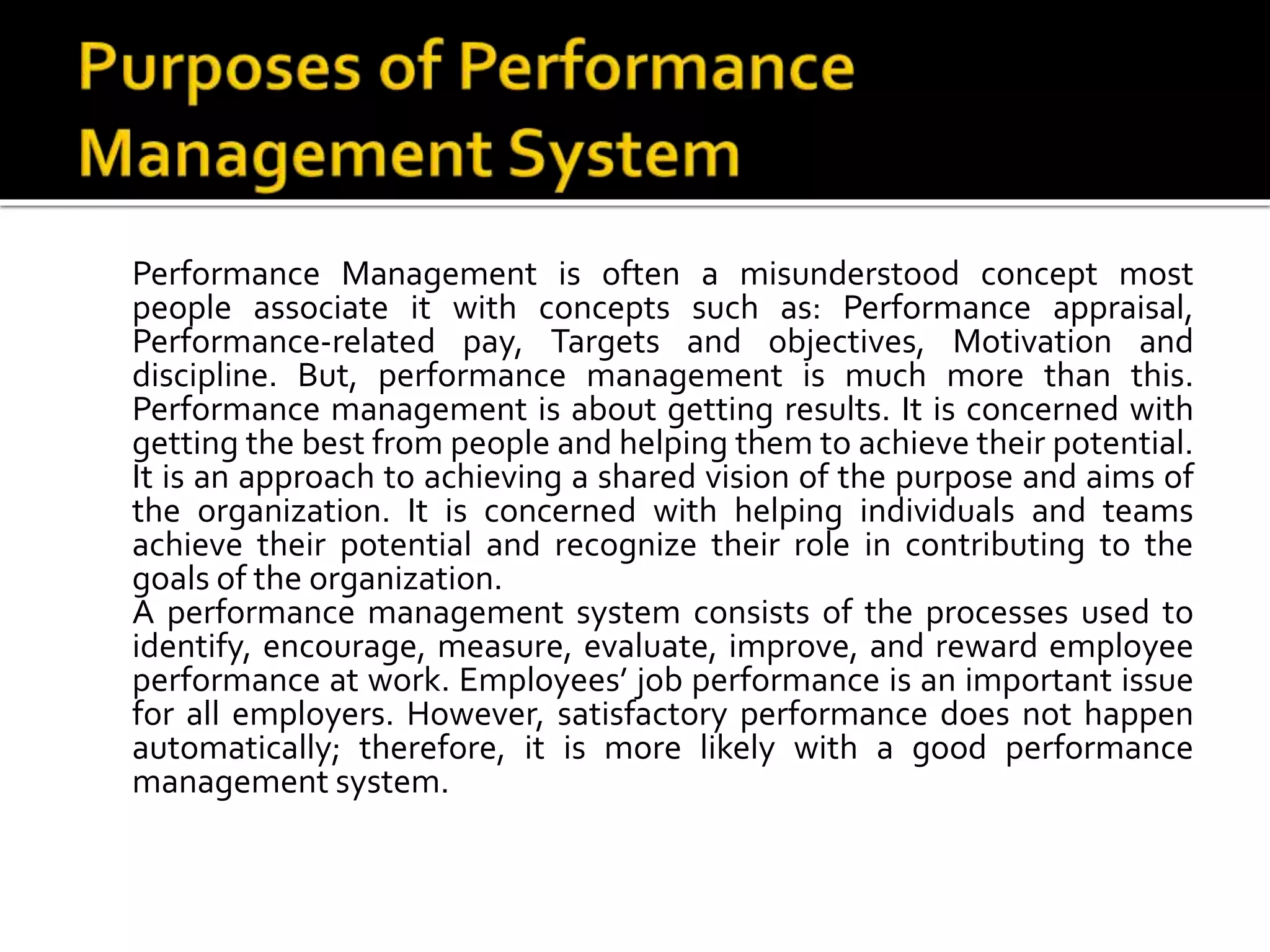 Performance management system | PPTX