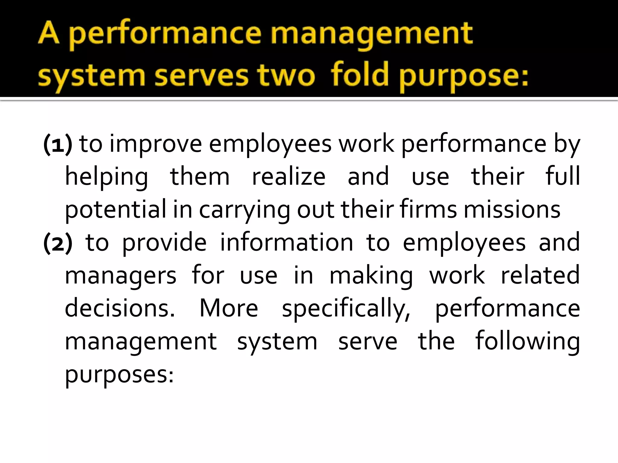 Performance management system | PPTX