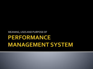 Performance Management System Ppt Enterprise Performance Management