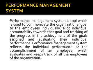 Performance management system | PPTX