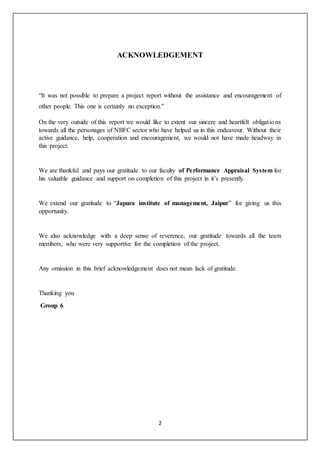 Performance management system of NBFC | DOCX