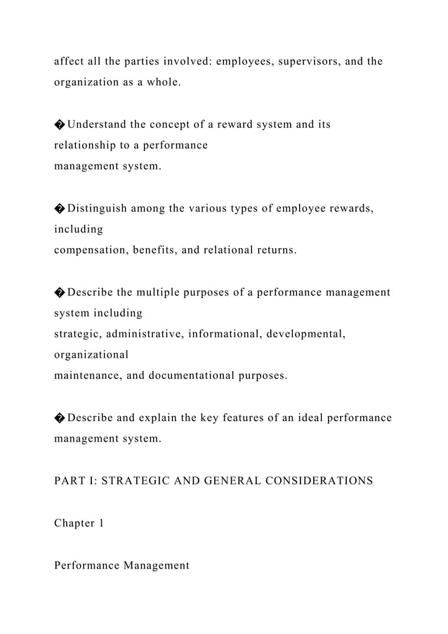 Performance ManagementThird EditionHerman Aguinis.docx | Human ...