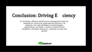 Performance Management Tools, Employee Performance Management Tools | PPTX