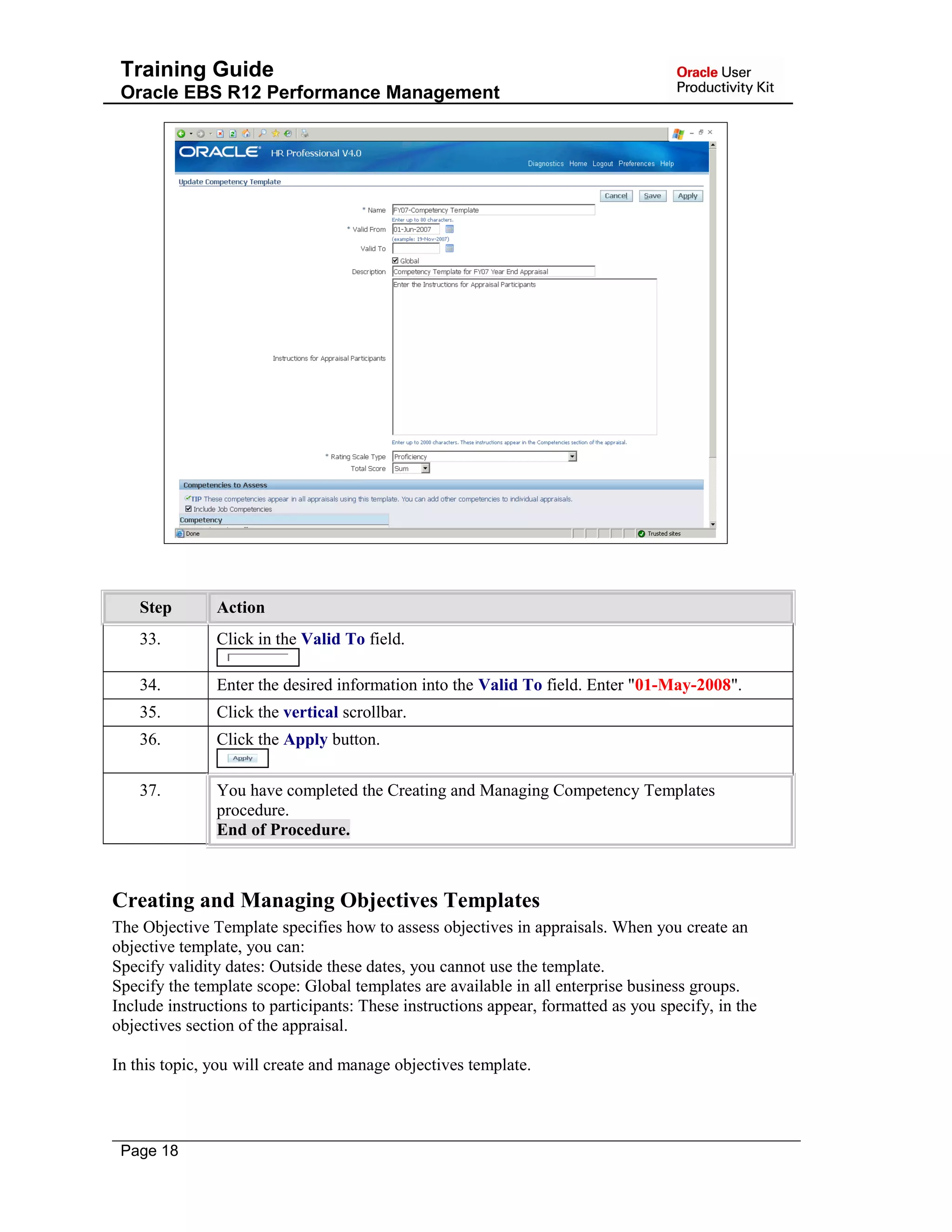 Training Guide Oracle EBS R12 Performance Management | DOC